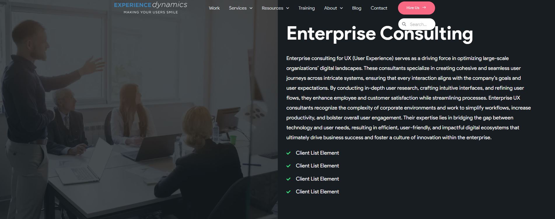 Enterprise UX Consulting - Frank Spillers